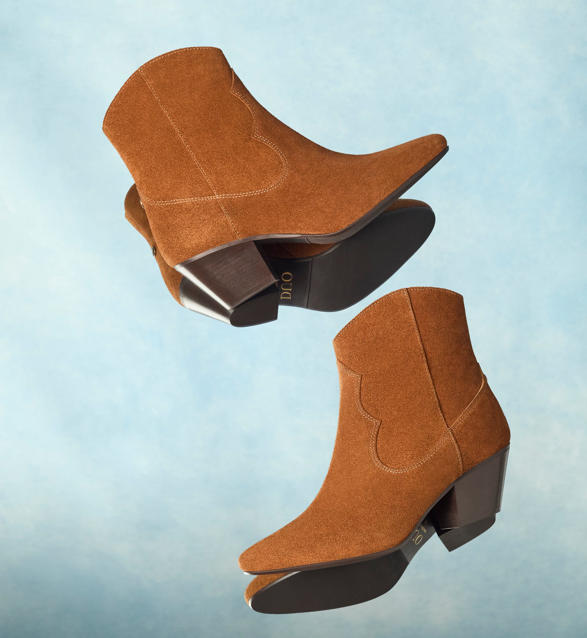 Verity Tan Leather Flat Knee High Boots DuoBoots